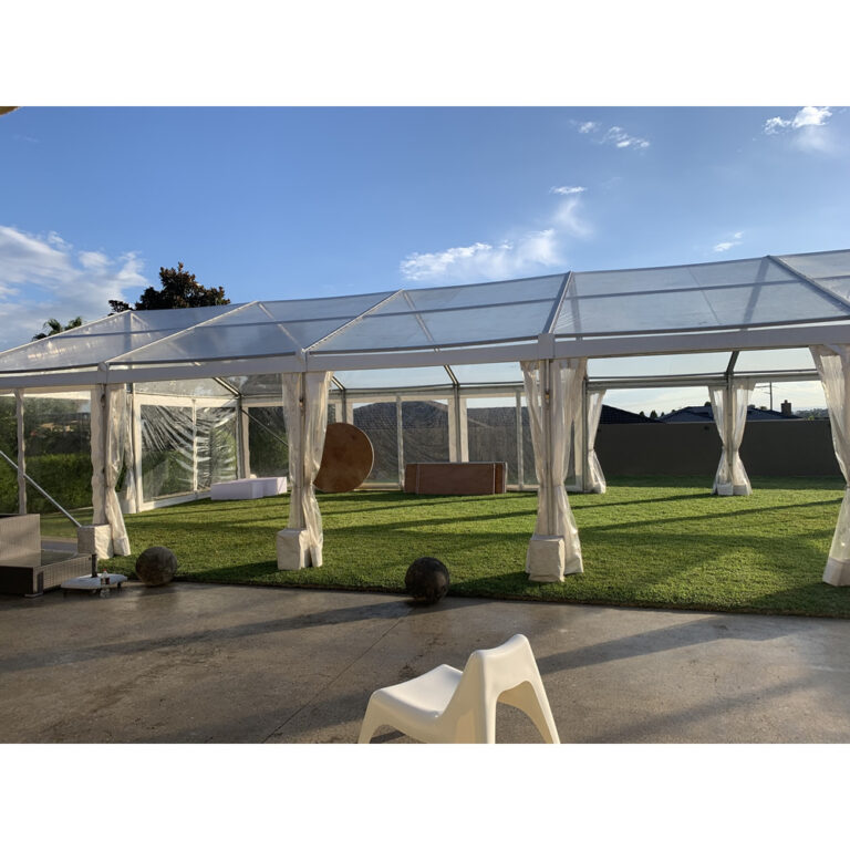 8m x 18m Clear Framed Marquee - Bargain Party Hire